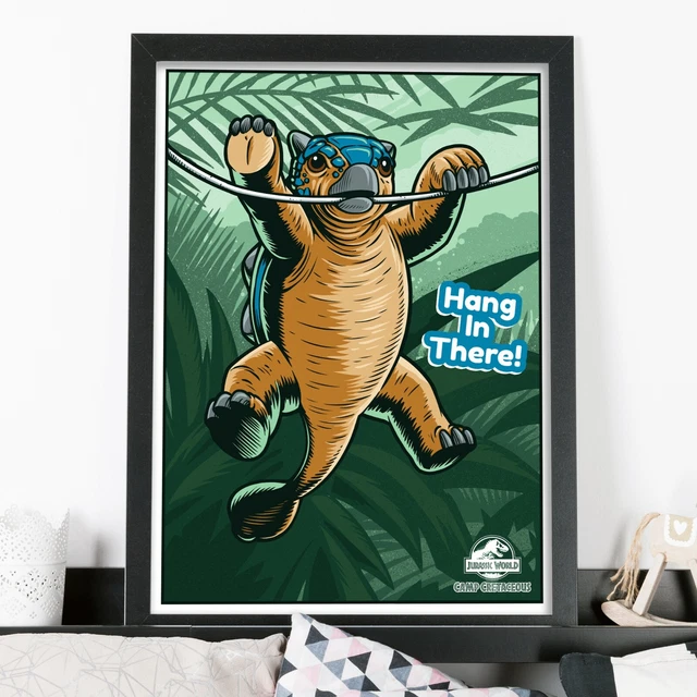 JURASSIC WORLD CAMP Cretaceous Print - Bumpy Ankylosaurus Hang in There ...