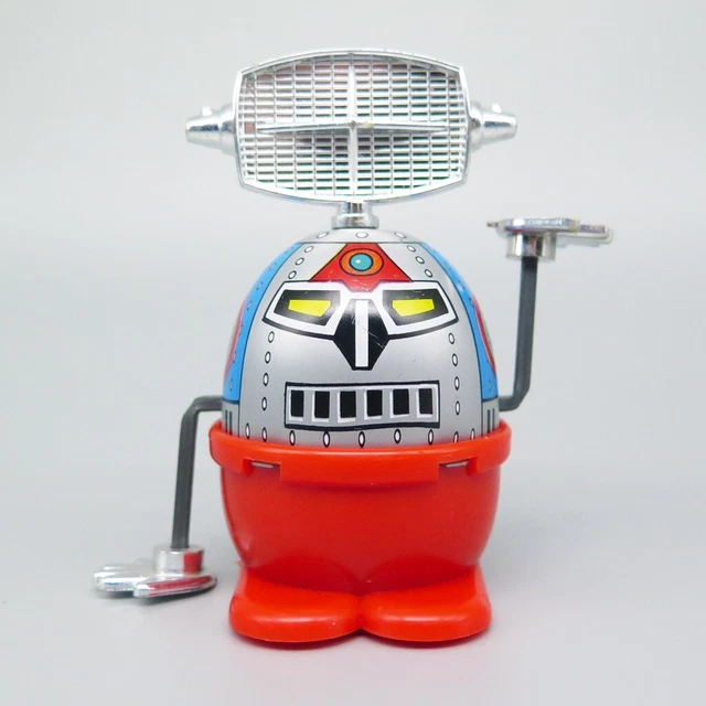 VINTAGE MINI RADAR Robot Yokota Japan Wind-Up Space Toy Works Japanese ...