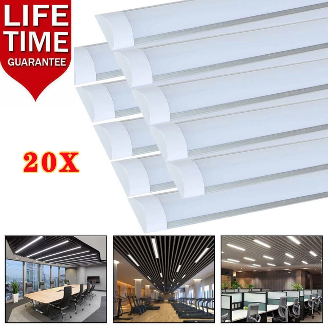 LED BATTEN TUBE Light Panel Ceiling Lamps Garage Workshop Office Bright ...