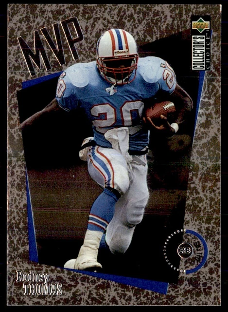 1996 COLLECTOR'S CHOICE MVPs Rodney Thomas Houston Oilers #M19 EUR 3,31 ...