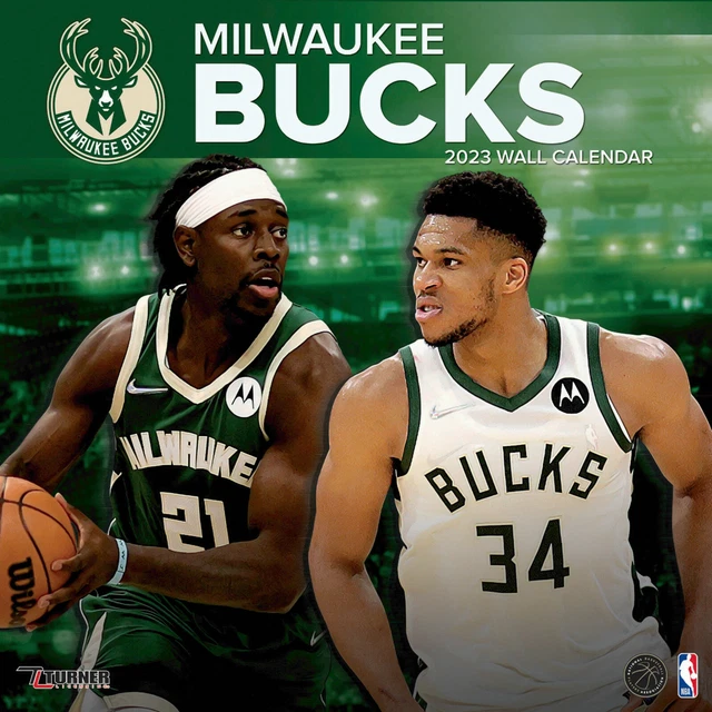 NBA CALENDRIER 2023 Milwaukee Bucks Calendrier Mural 30x30cm Calendrier ...