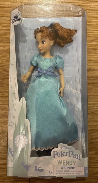 DISNEY STORE WENDY Darling Doll Peter Pan Princess glitter Discontinued ...