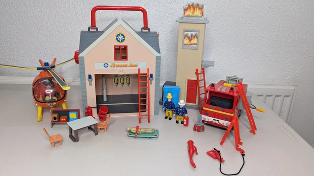 FIREMAN SAM DELUXE Fire Station Playset & Training Tower - Mixed Bundle ...
