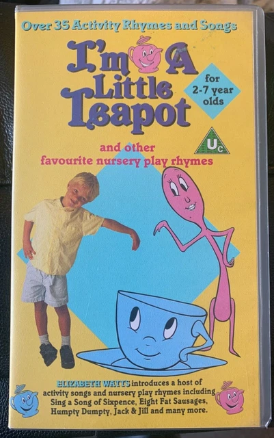 I’M A Little Teapot VHS Video 35 Activity Rhymes & Songs Elizabeth ...