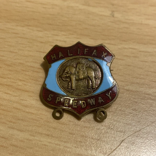 HALIFAX SPEEDWAY DUKES 1940’s ORIGINAL BADGE BY FATTORINI Birmingham £9 ...