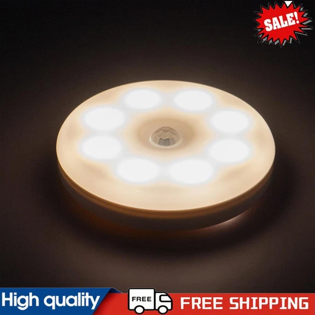 SMART LED NIGHT Light PIR Motion Sensor Lamp USB Charging for Wall ...