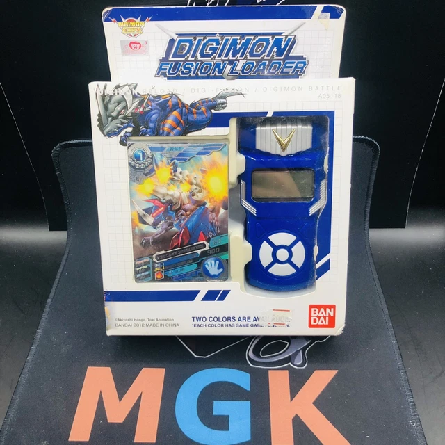 SEALED DIGIMON FUSION Xros Loader Digivice Xros Wars Blue Flare Greymon ...