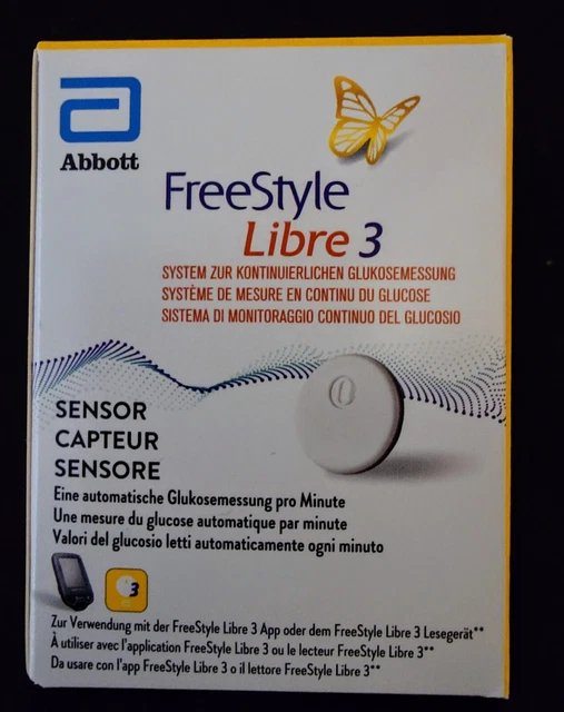 FREESTYLE LIBRE 3 Sensor, neu, ungeöffnet, MHD 30/09/2025, Festpreis ...