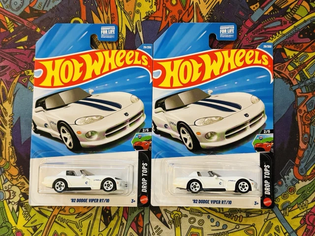 HOT WHEELS 2026 Treasure Hunt ‘92 Dodge Viper RT /10 Drop Tops White ...