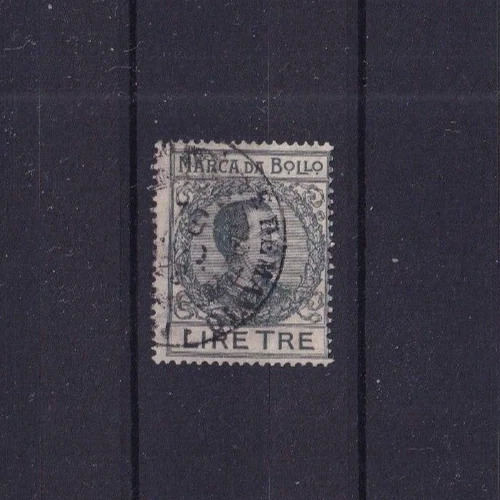 REGNO D'ITALIA MARCA Da Bollo Emanuele Iii Lire Tre Usato EUR 6,90 ...