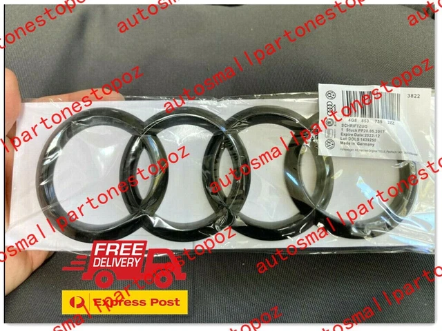 AUDI A3 REAR Ring Gloss Black Badge Emblem Sticker A3 EUR 25,91 ...