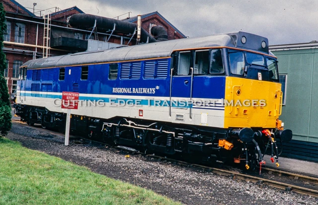ORIGINAL RAILWAY SLIDE: ex-Works Class 31 Diesel 31439 Doncaster 1992 D ...