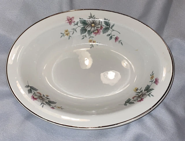 VINTAGE HALL OVAL Dish 10"x8" Superior Quality Dinnerware Springtime ...
