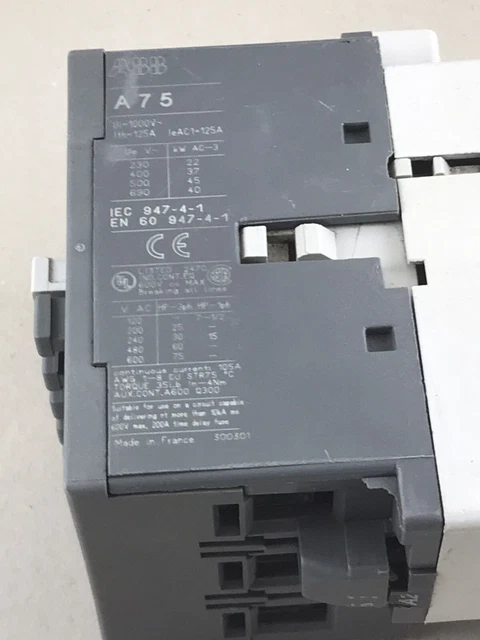 ABB A75-30 CONTACTOR 220-230V 50Hz / 230-240V 60Hz £42.56 - PicClick UK
