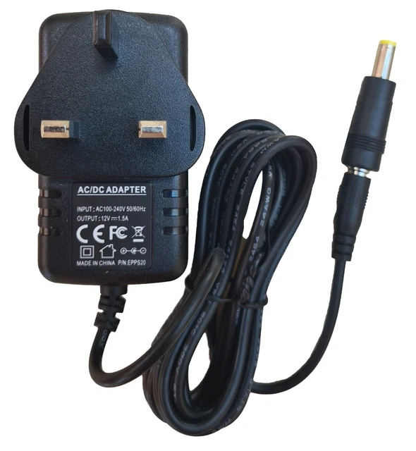 CASIO AD-12MLA KEYBOARD Digital Piano 12V 1.5A Power Supply Adapter Uk ...