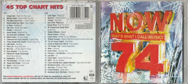 NOW THAT'S WHAT I Call Music 74 - 2009 Uk Twin Cd Album *Free Uk ...