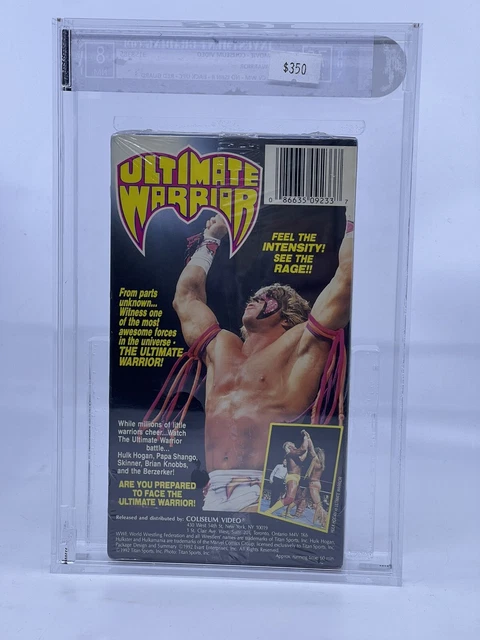 ULTIMATE WARRIOR WWF Coliseum Video 1992 VHS IGS GRADE 7,5/8 NM SCELLÉ ...