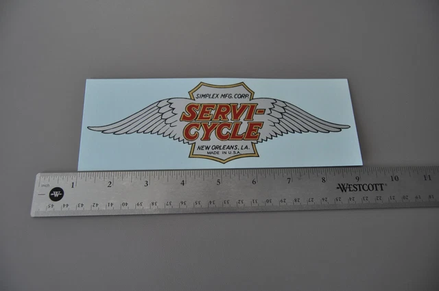 NEW SIMPLEX SERVI-CYCLE Tank Decal Set water slide Silver £34.61 ...