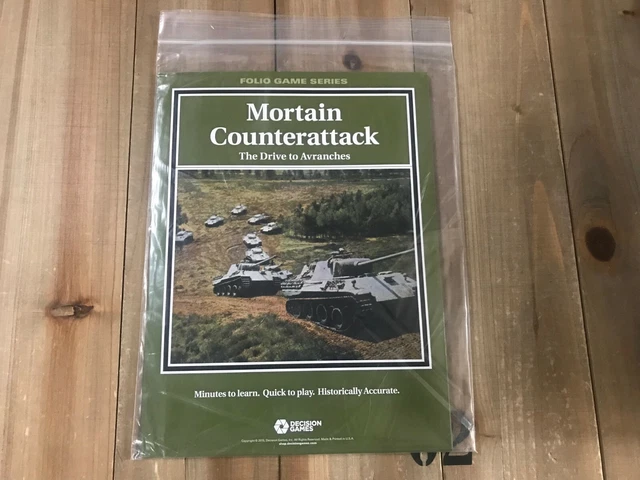 WARGAME MORTAIN COUNTERATTACK Decision Games Folio Series WWII Battles ...