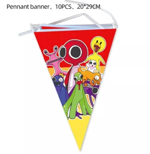 GAME RAINBOW FRIENDS Party Pennant Banner Flags Gamer Gaming Party EUR ...