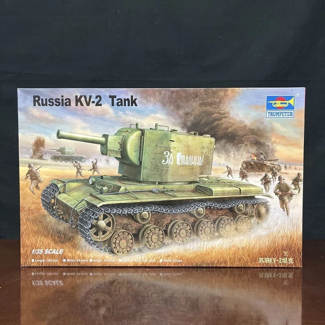 TRUMPETER 1/35 SOVIET Heavy Tank KV-2 TRUMPETER 00312 EUR 112,18 ...