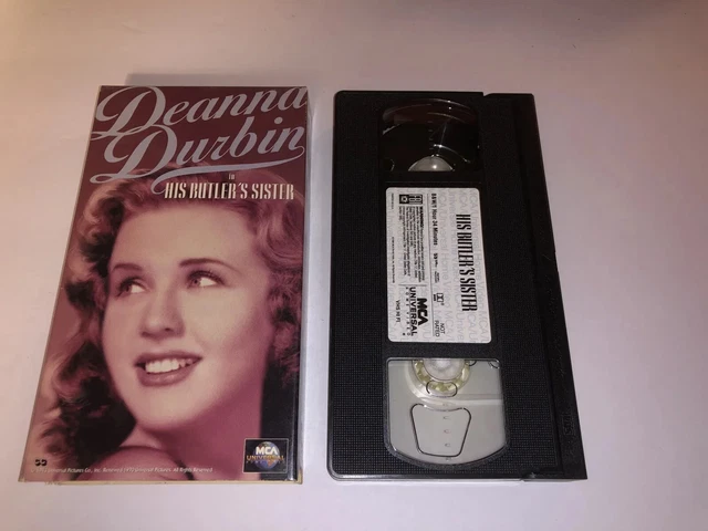 HIS BUTLERS SISTER (VHS) Rare Promotional Vhs Video Cassette Tape Deanna Durbin £15.75 - PicClick UK