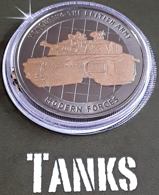 HONOURING THE BRITISH ARMY MODERN FORCES 24ct GOLD PRINTING PROOF MEDAL ...