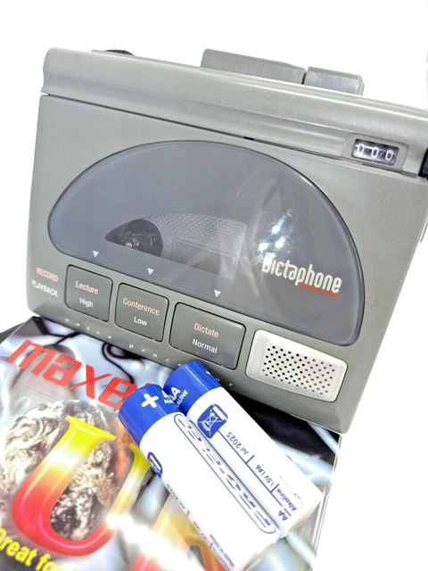 DICTAPHONE MODEL 2223 Standard Cassette Tape Voice Recorder Dictation ...