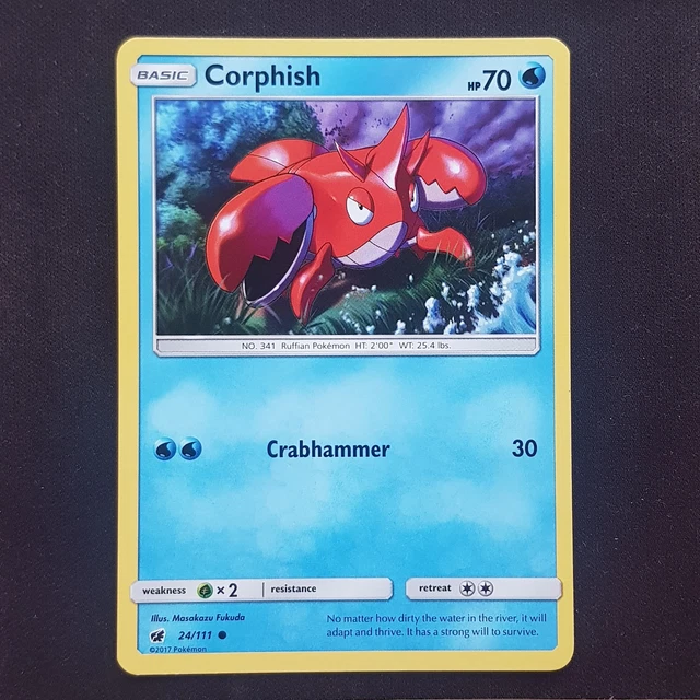 CORPHISH 24/111💯MINT💯CRIMSON INVASION Pokemon Card TCG £1.13 - PicClick UK