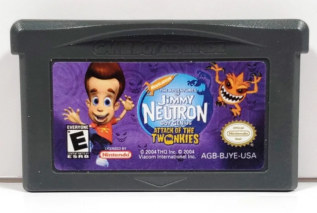 JIMMY NEUTRON BOY Genius: Attack of the Twonkies - (Nintendo GBA) Cart ...