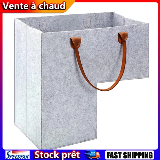 L-SHAPED STAIR LADDER Pouches Washable Ladder Baskets with Leather ...