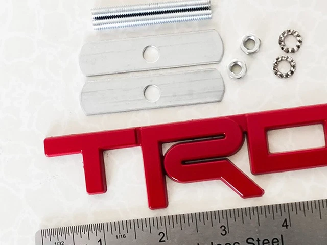 RED TRD METAL Emblem badge Decal Sticker Sports Pro Grill Grille $26.88 ...