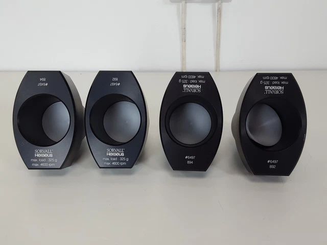 4 X SORVALL Heraeus # 6497/894 250ml Conique Centrifuge Seaux Labo EUR ...