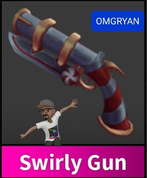 ROBLOX MURDER MYSTERY 2 mm2 SWIRLEY GUN Godly Knives and guns $11.41 ...