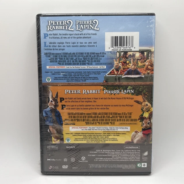 PETER RABBIT AND Peter Rabbit 2 The Runaway 2 Movie Collection SEALED ...