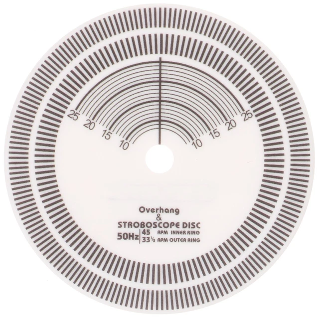 TURNTABLE STROBE DISC Vinyl Record Speed Meter Calibration for ...