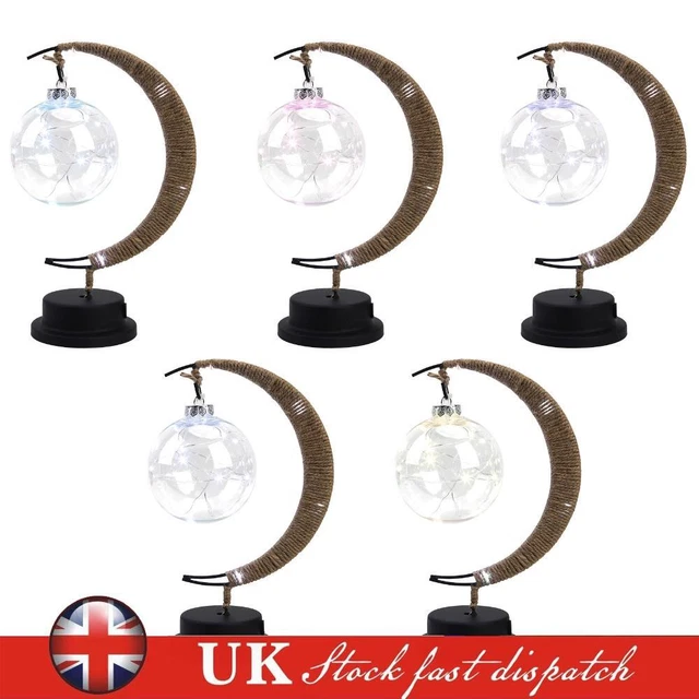 LED GLOBE RATTAN Ball Lamp-Wrought Iron Rattan Hemp Ball Bedroom Moon ...