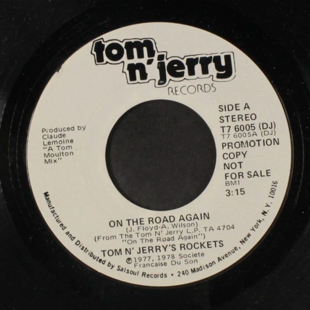 TOM N' JERRY'S ROCKETS : on the road again / mono Tom N' Jerry Records ...