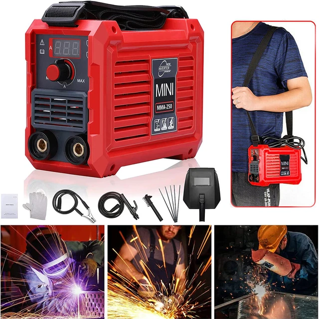MINI ARC WELDER 220V MMA-250 Portable Electric Welding Inverter Machine ...