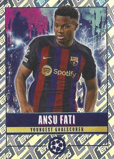 TOPPS UEFA CHAMPIONS League 2022/2023 Sticker No. 515 Ansu Fati £0.85 - PicClick UK