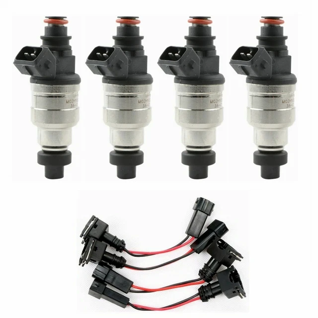 4 550CC FUEL Injectors for Honda OBD1 B16 B18 B20 D15 D16 D18 F22 H22 w ...