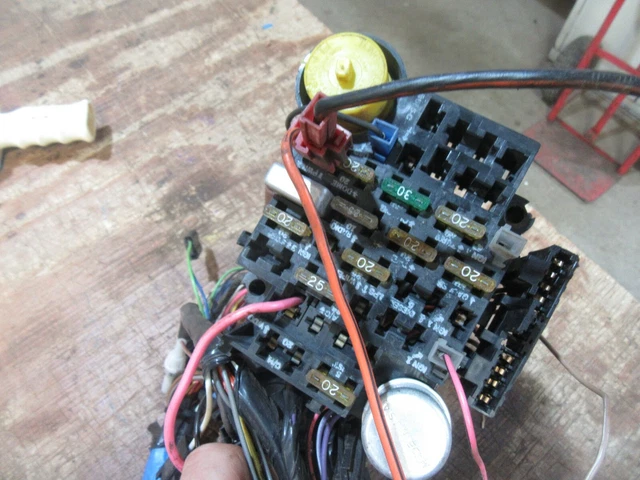 1978 OLDSMOBILE CUTLASS interior dash panel fuse box wire harness ...