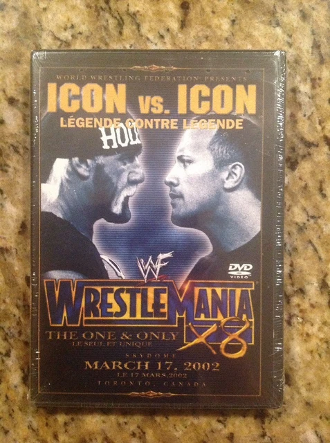 WWE-WWF WRESTLEMANIA X8 - ICON vs. ICON 18 (WWE,DVD,2002)NEW Authentic ...