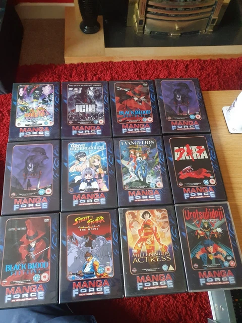 MANGA FORCE ULTIMATE Collection DVD Bundle / Joblot x 12 £35.00 - PicClick UK