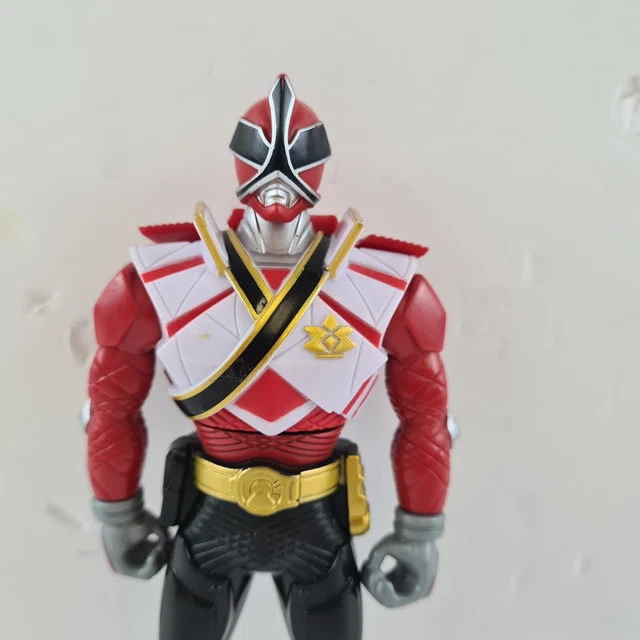 POWER RANGERS SAMURAI Red Ranger Spin Switch armour Figure Bandai 2011 ...
