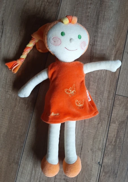 KÄTHE KRUSE WALDORF Puppe Nicky Stoffpuppe Plüsch Rot Orange 32cm EUR ...