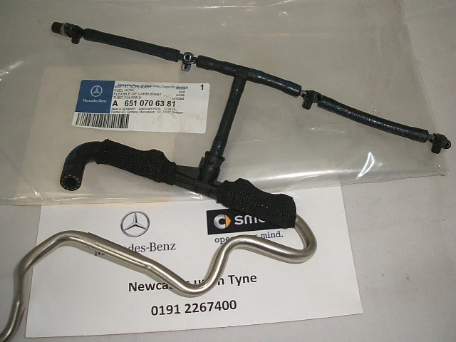 NEW GENUINE MERCEDES-BENZ OM651 Injector Leak Off Pipe A6510706381 $400 ...