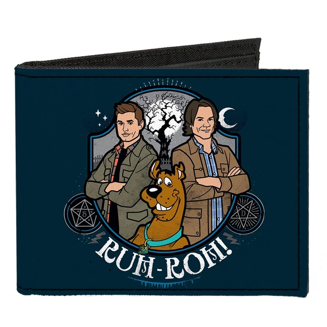 CANVAS BI-FOLD WALLET Scoobynatural Scooby Doo/Sam/Dean Group Pose/RUH ...