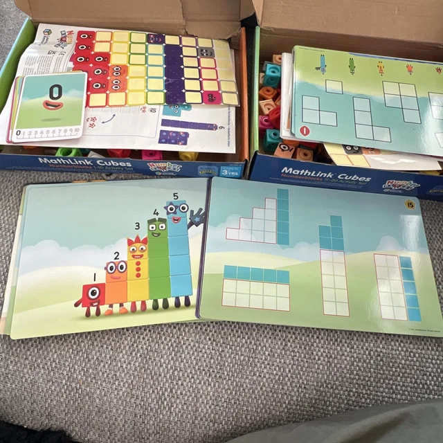 NUMBER BLOCKS MATHLINK Cubes 1-10 & 11-20 Activity Set £31.89 - PicClick UK