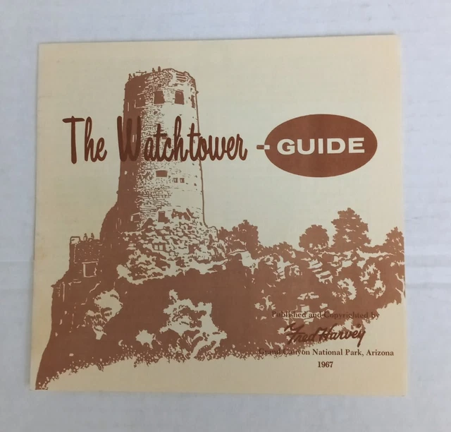 GRAND CANYON THE Watchtower Guide National Park Brochure Booklet ...
